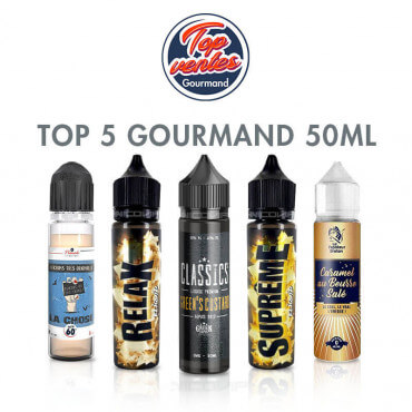 Pack Top 5 E liquide Gourmand 50ml